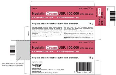 Nystatin Cream Package Insert Prescribing Information