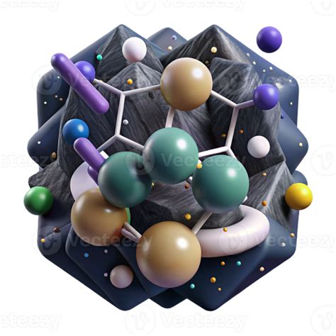 Extraordinary Creative Molecular Structure With Bonds Highlighted