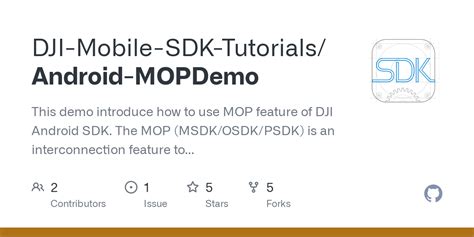 GitHub DJI Mobile SDK Tutorials Android MOPDemo This Demo Introduce How To Use MOP Feature Of