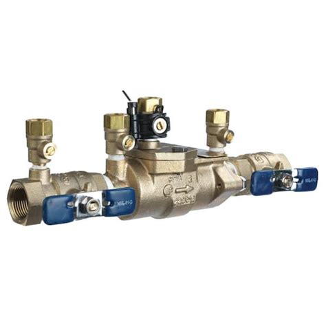 Febco 3 4 In Double Check Valve Backflow Preventer Assembly Small Diameter Freeze Sensor 850 Fz