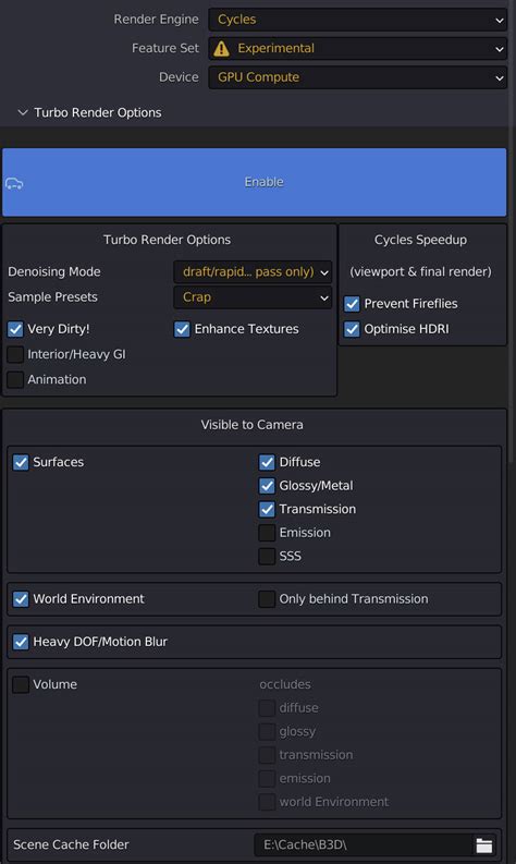 Turbo Tools Faster Cycles Renders Compositing Page Released Scripts And Themes