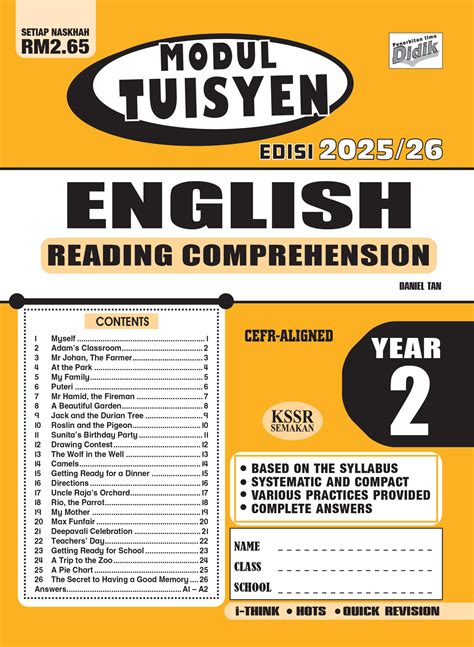 Modul Tuisyen Edisi 2025 26 English Year 2 Reading Comprehension Pustaka Vision