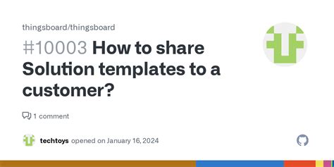 how to share solution templates to a customer · issue 10003