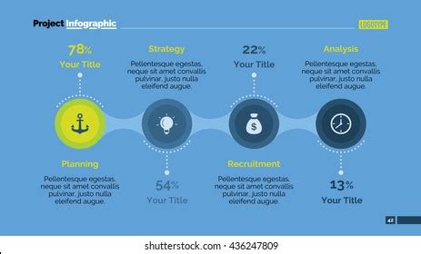 Process Chart Slide Template Stock Vector Royalty Free Shutterstock