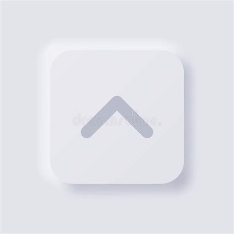 Arrow Icon White Neumorphism Soft Ui Design For Web Design Stock Vector Illustration Of Logo