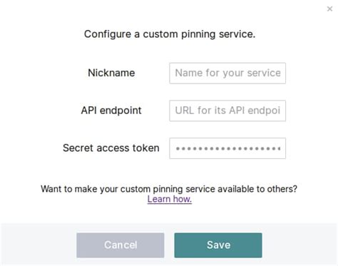work with pinning services ipfs docs