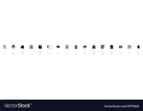 Document Flat Icons Royalty Free Vector Image