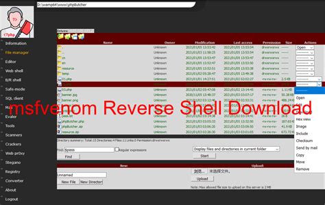 Msfvenom Reverse Shell Download Phpbutcher