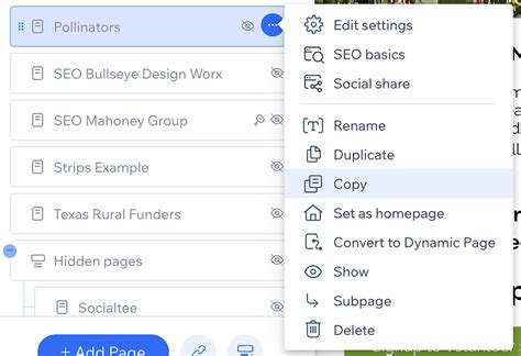 drop down menus in wix having issues