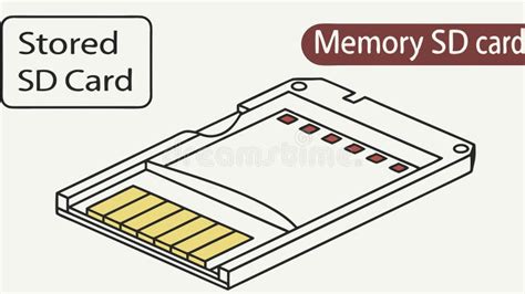 Sd Card And Memory Card Data Storage And Digital Media Vector Design Generative Ai Stock