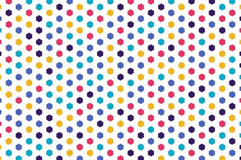 Premium Vector Hexagonal Colorful Abstract Pattern