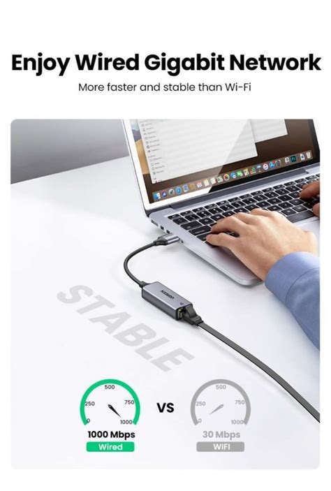 Jual Ugreen Adapter Usb 3 0 To Rj45 Gigabit Ethernet Network 1000mbps 20256 20256 Di Seller