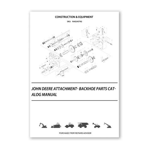 John Deere Attachment Backhoe Parts Catalog Manual