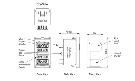 Excel Cat E RJ UTP Module Adept Networks