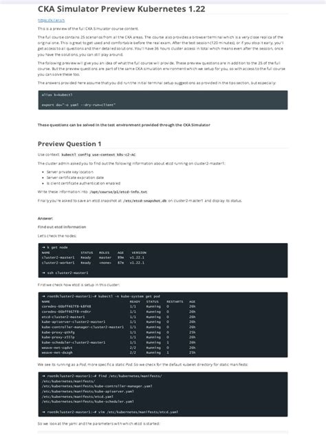 Killer Shell Cks Cka Ckad Simulator Pdf Information Technology Management Computer