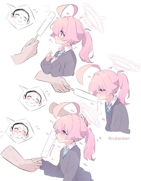 Sensei Doodle Sensei Hoshino And Hoshino Blue Archive Drawn By