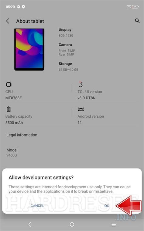 How To Get To And Enable Developer Options On TCL Tab X HardReset Info