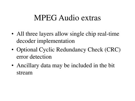Ppt Mpeg Audio Compression Powerpoint Presentation Free Download