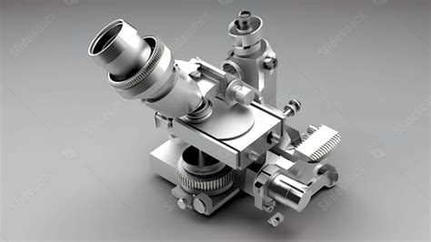 Best Microscope Logo Powerpoint Background For Presentation