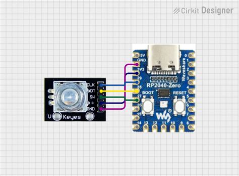 How To Use HW Rotary Encoder Pinouts Specs And Examples Cirkit Designer