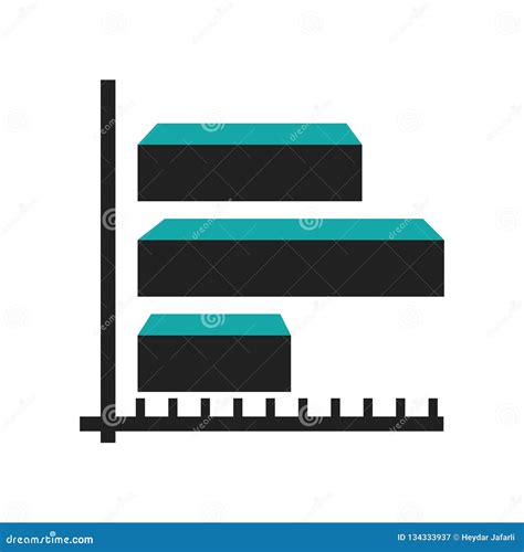 D Data Analytics Bars Graphic Icon Vector Sign And Symbol Isolated On White Background D Data
