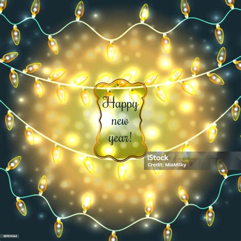새 해 장식 배경으로 화려한 빛나는 크리스마스 Lightsvector 요소를 사용할 수 있습니다 휴일 일러스트 레이 션 빛나는