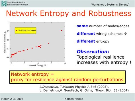 PPT Robustness And Entropy Of Biological Networks PowerPoint Presentation ID