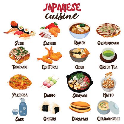 Japanese Food Cuisine Stock Illustration Download Image Now