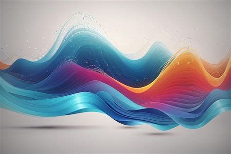Premium Ai Image Wave Of Particles Abstract Background With A Dynamic Wave Big Data Vector