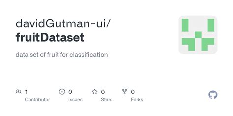 Github Davidgutman Ui Fruitdataset Data Set Of Fruit For Classification