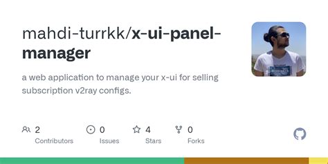 Github Mahdi Turrkk X Ui Panel Manager A Web Application To Manage Your X Ui For Selling