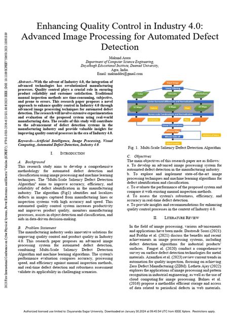 enhancing quality control in industry 4 0 advanced image processing for