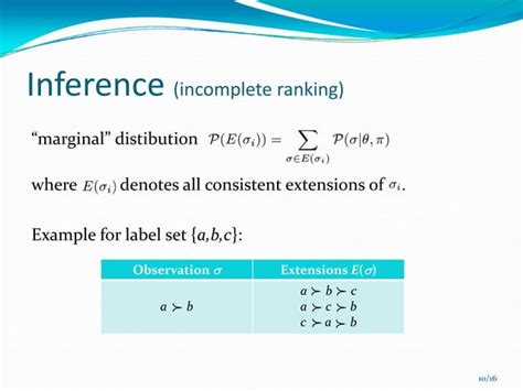 A New Instance Based Label Ranking Approach Using The Mallows Model Ppt