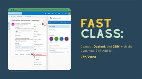 Connect Outlook And Crm With The Dynamics 365 Add In Youtube