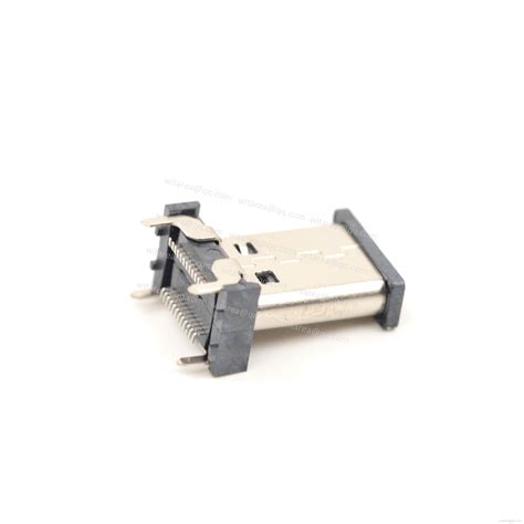 Usb Type C Receptacle Stakes 1 7mm H 13 5mm Heavy Duty Power Usb Type C Dual Row Smt Connectors