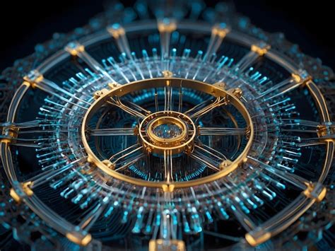 Futuristic Quantum Computing Circuitry Premium Ai Generated Image