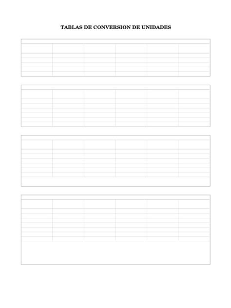 Tablas De Conversion De Unidades 1 Pdf