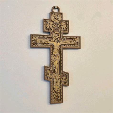 Eastern Orthodox Cross 3d Printed Sword Of God Jewelry