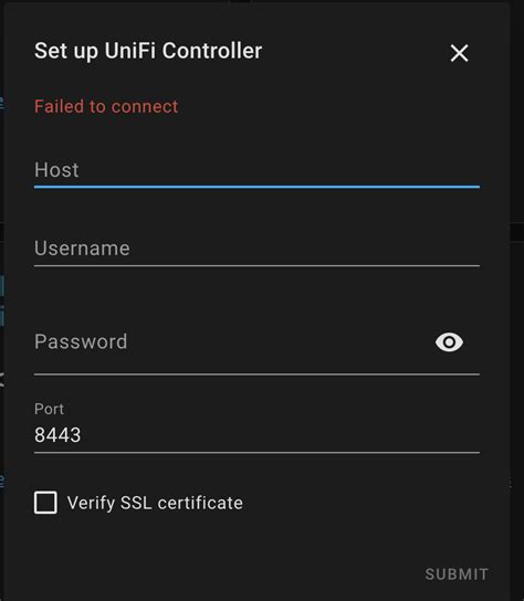 Unable To Connect Error When Using Unifi 60 · Issue 116 · Hassio