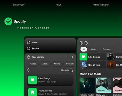 Spotify Ui Design Projects Photos Videos Logos Illustrations And
