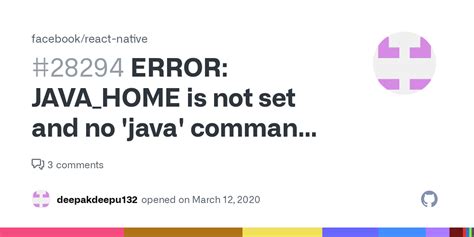 Error Java Home Is Not Set And No Java Command Could Be Found In Your Path Issue
