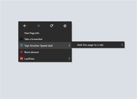 How Can I Remove This Context Menu Item From This Speed Dial Extension
