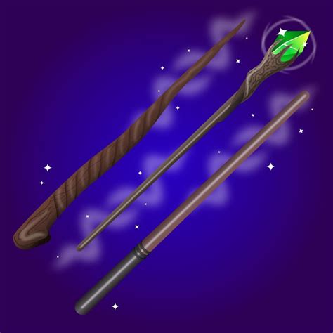 마술 지팡이 프리미엄 벡터