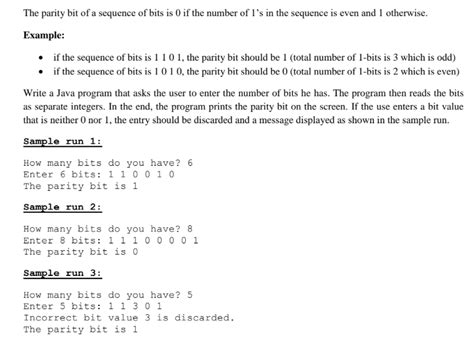 Solved The Parity Bit Of A Sequence Of Bits Is 0 If The Chegg Com