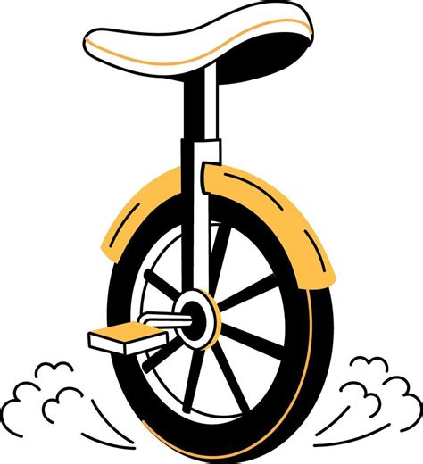 A Hand Drawn Style Illustration Of A Monocycle 60796703 Vector Art At