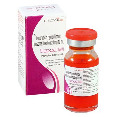 20mg Lippod Doxorubicin Hydrochloride Liposomal Injectioninjection At
