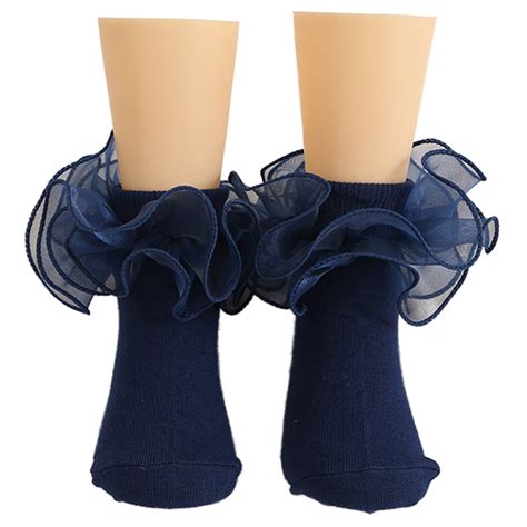 Ruffle Ankle Socks Lace Frilly Socks Fashion Women Girls Princess Socks