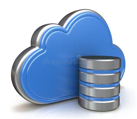 Safe Cloud Computing Concept And A File Folder Stock Illustration