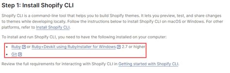 在 Windows 专业版中安装 Shopify CLI 基于 RubyInstaller for Windows 安装 Ruby 永夜