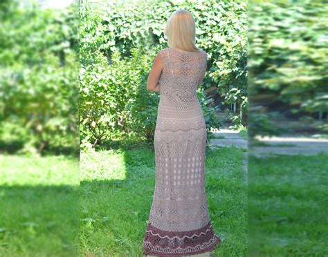 Summer Long Dress Crochet Boho Dresses Hippie Dress Beach Etsy